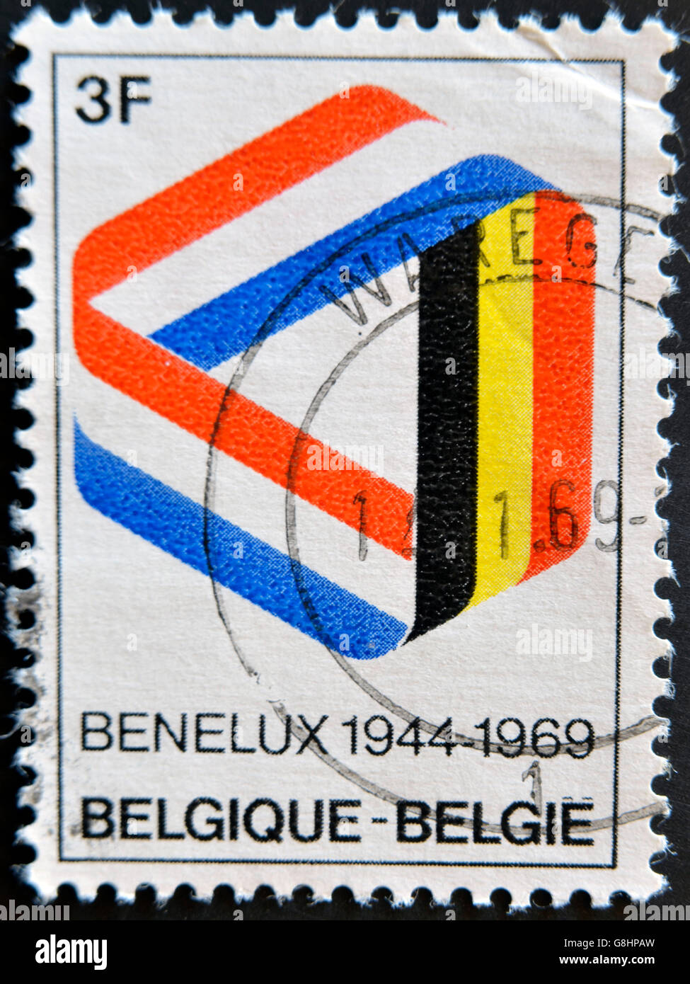 BELGIUM - CIRCA 1969: Postage stamp published in Belgium commemorating ...