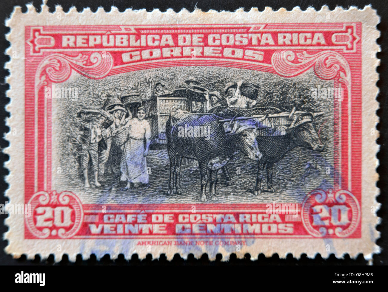 COSTA RICA - CIRCA 1950: A stamp printed in Costa Rica dedicated to ...