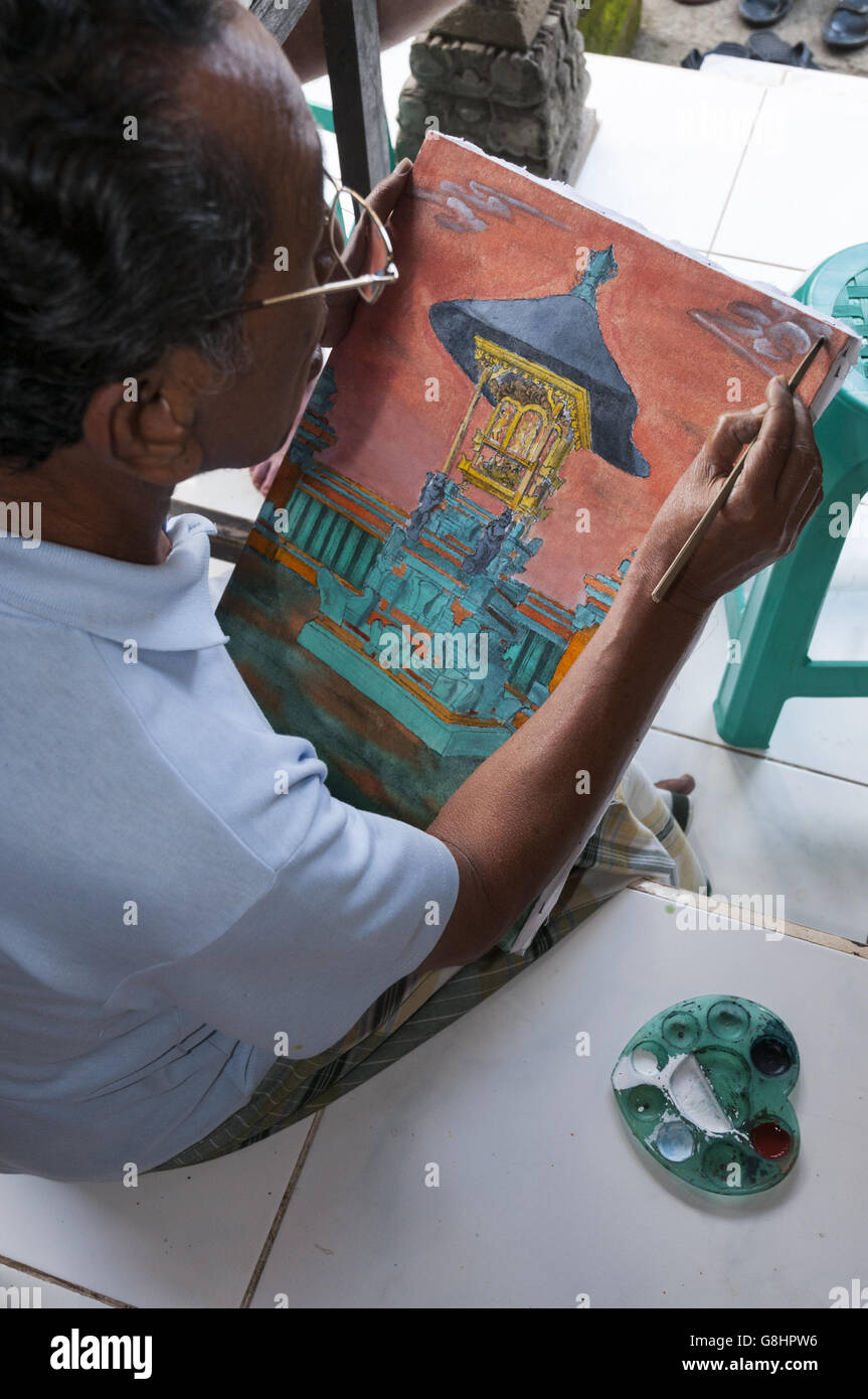 Bali traditional painting hi-res stock photography and images - Alamy