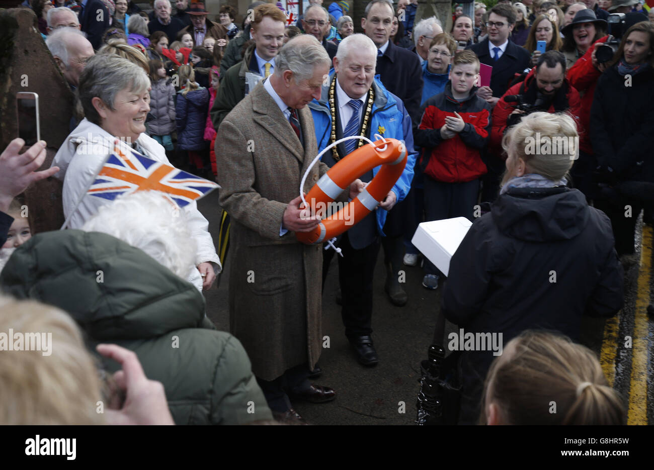 The Prince of Wales meets members of the armed forces as he visits ...