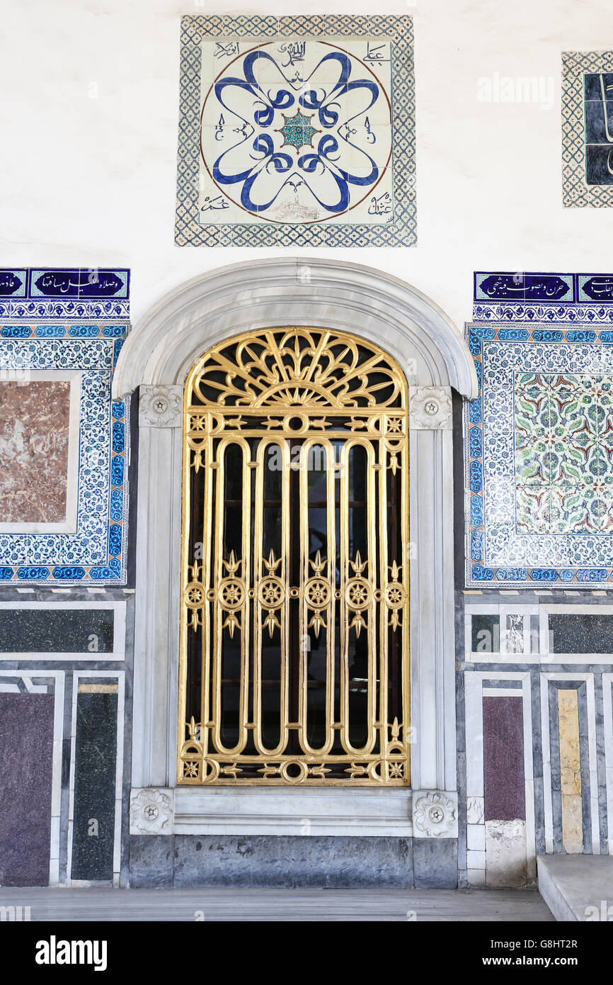 Window in Topkapi Palace, Istanbul City, Turkey Stock Photo - Alamy