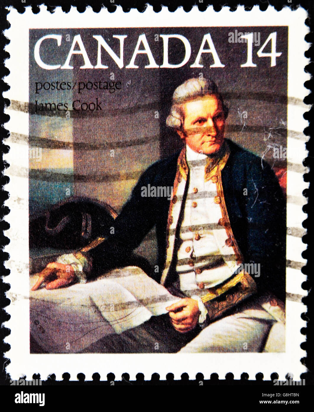 James cook cook stamp hi-res stock photography and images - Alamy