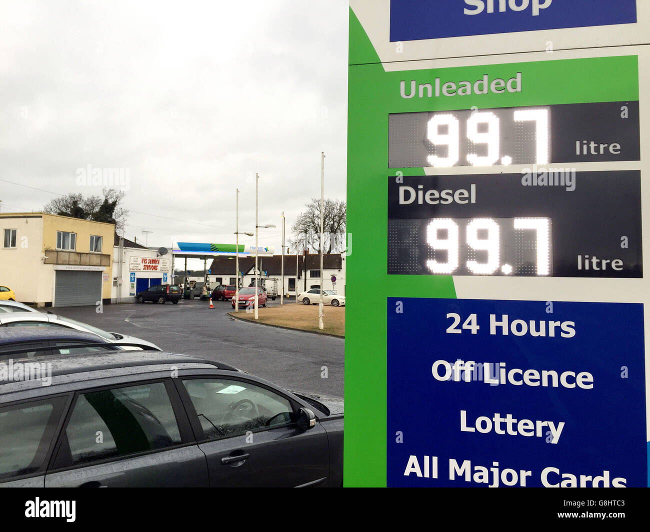 Diesel prices slashed Stock Photo - Alamy