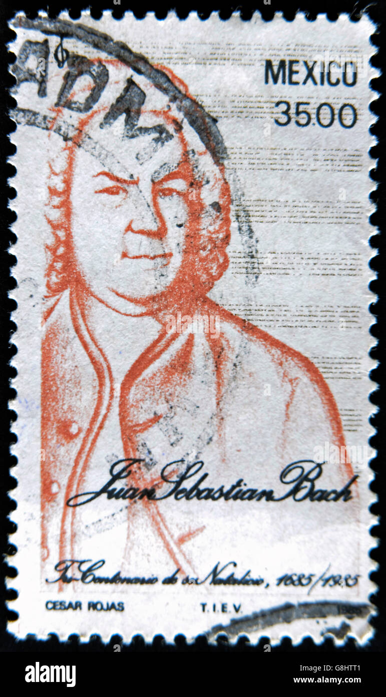 MEXICO - CIRCA 1985: A Stamp printed in Mexico shows portrait of the ...