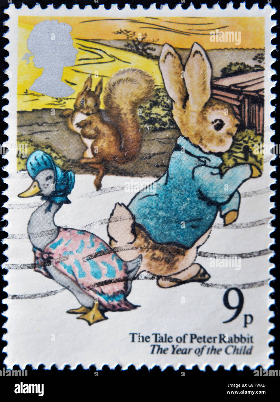 Great britain stamp peter rabbit hi-res stock photography and images ...