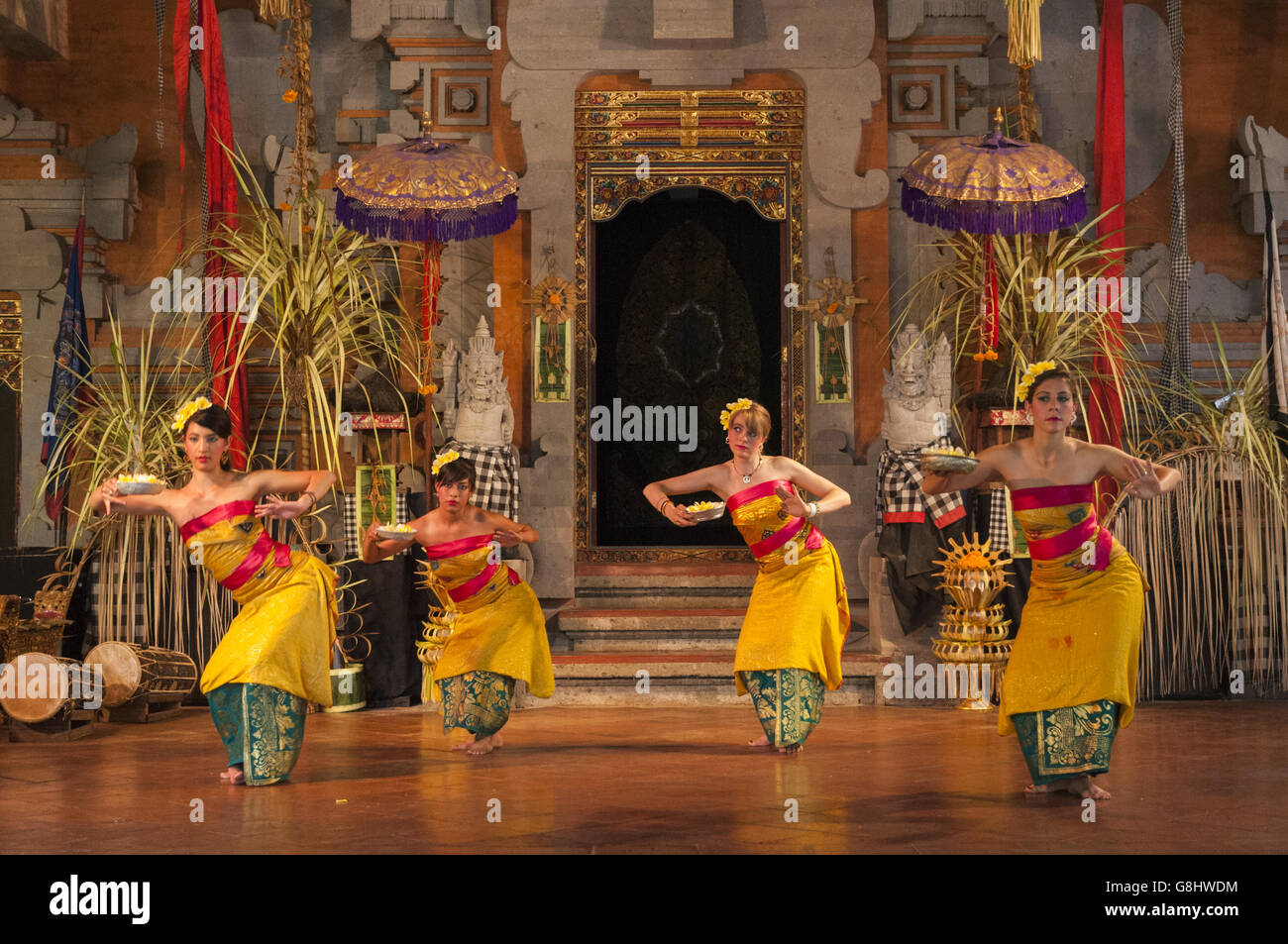 Elk220-3331 Indonesia, Bali, Ubud, Bali Art Project group performing ...