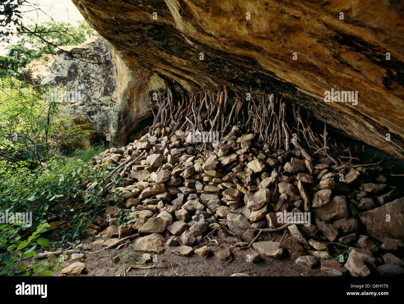 Old cultural remains in Venda cave, South Africa Stock Photo - Alamy