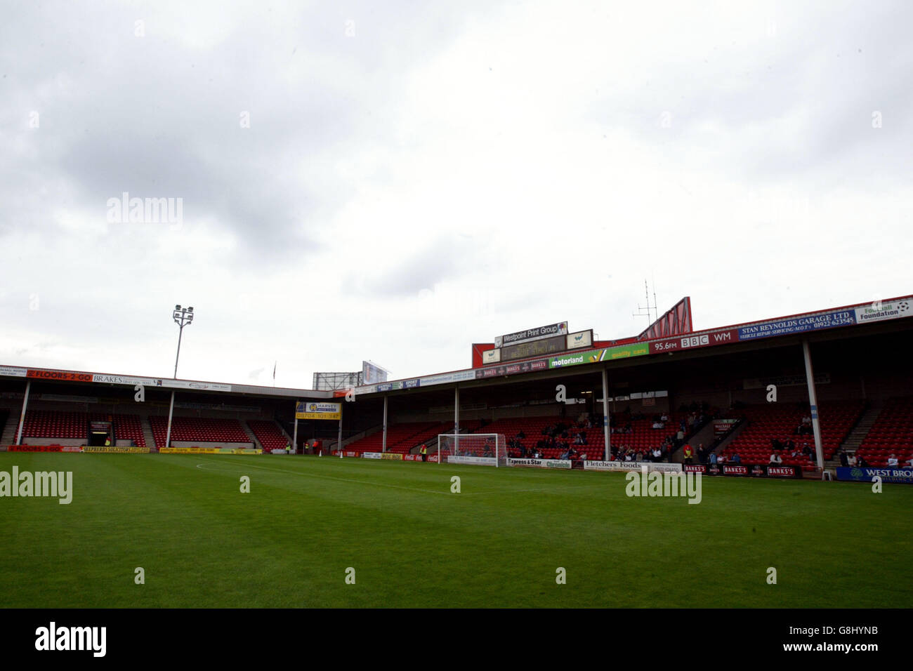 Soccer friendly walsall v manchester united bescot stadium hi-res stock ...