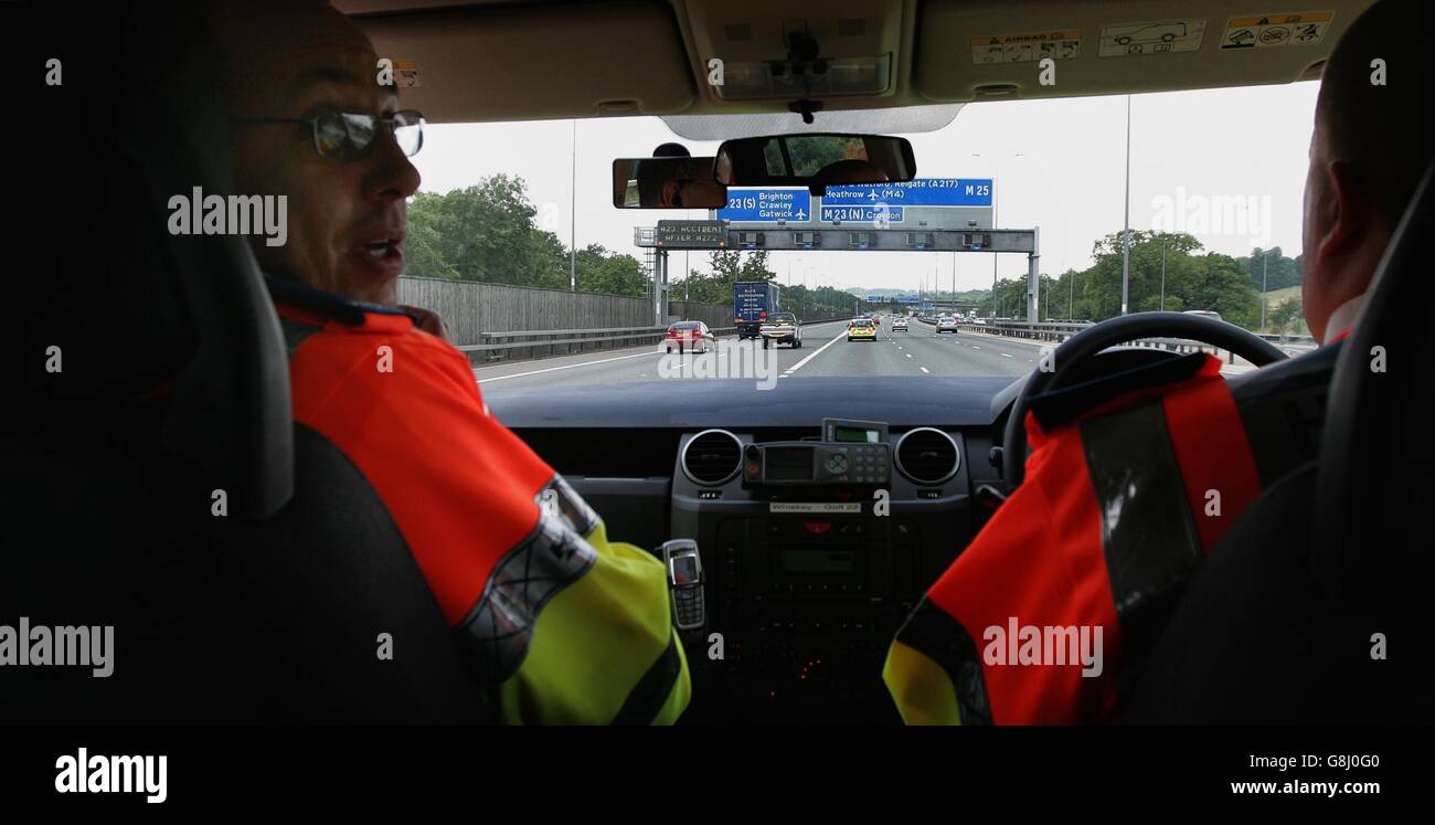 Norman Jacobs (left) and driving, Chris Hogsden, Traffic Officers of ...