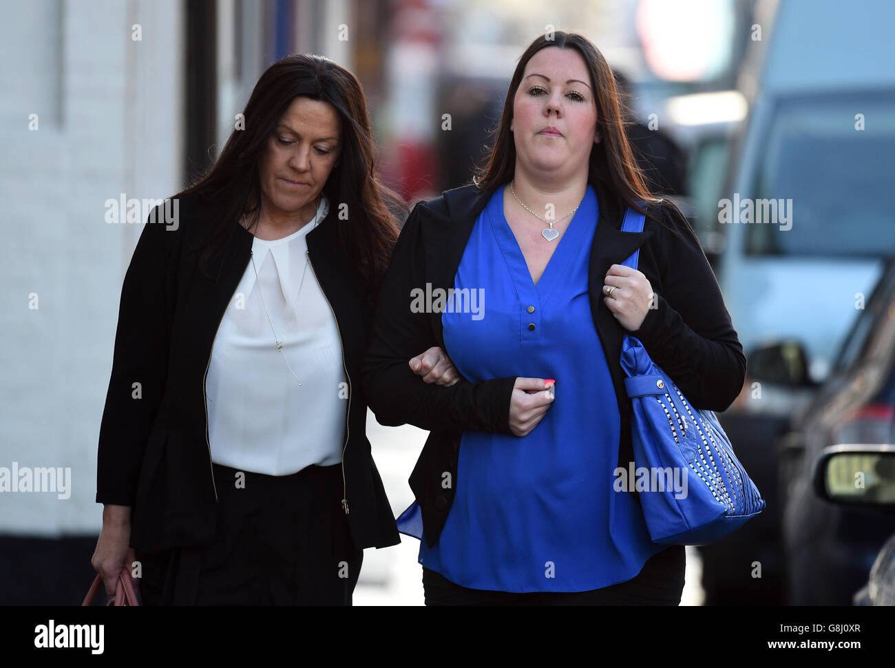 Debra Williams, mother of Gavin Williams, and his sister Zeta (right ...