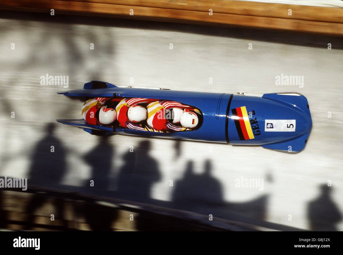 German four man bob sleigh hi-res stock photography and images - Alamy