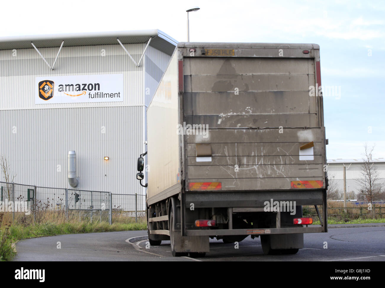 Amazon fulfilment centre. A general view of the Amazon fulfilment ...