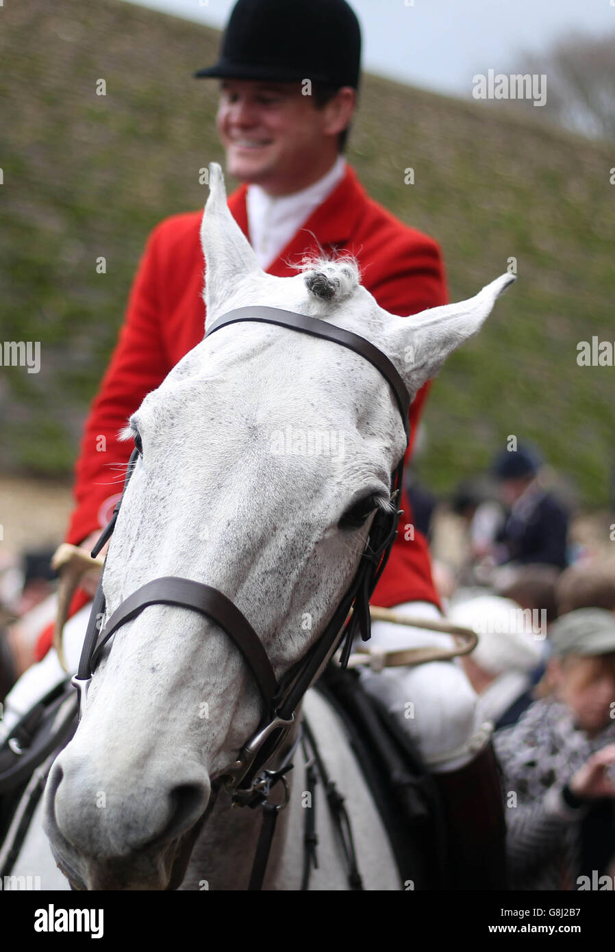 boxing Day hunts. The Avon Vale Hunt meet in the village of Lacock in ...