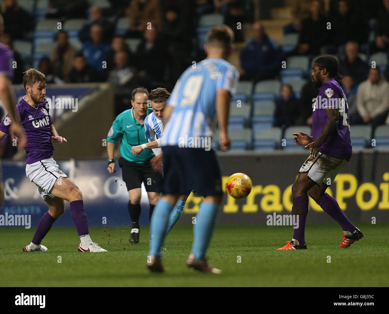 Coventry City's James Maddison scores against Port Vale Stock Photo - Alamy