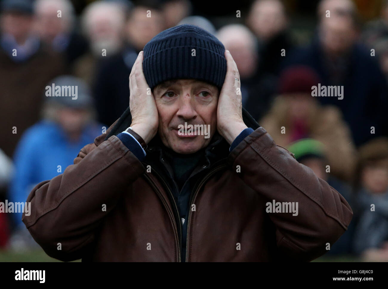 Chief executive of Ryanair Michael O'Leary in the parade ring after the ...