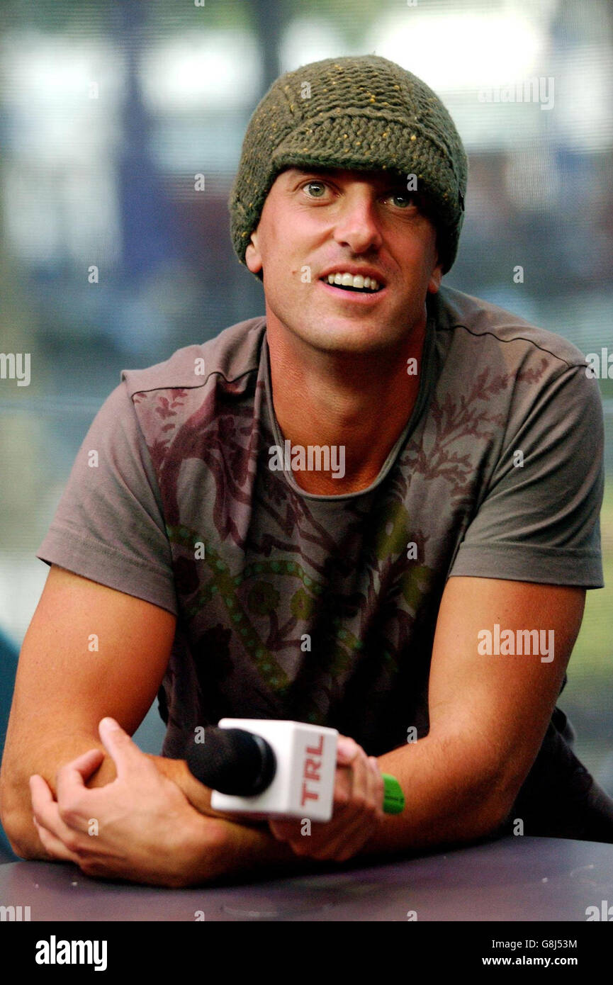 MTV TRL, Leicester Square. Daniel Powter during his guest appearance ...