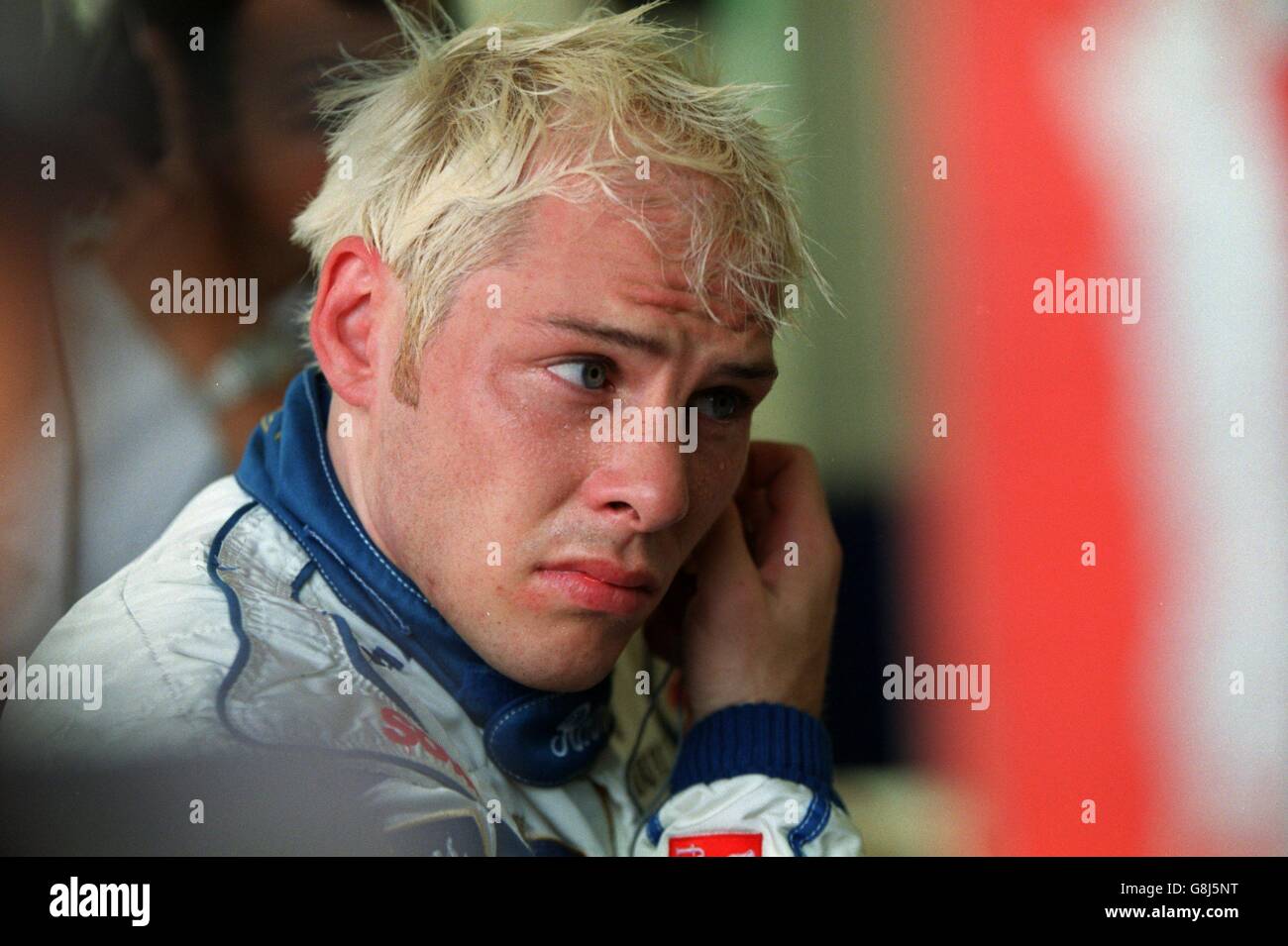Motor Racing ... Belgian Grand Prix. Jacques Villeneuve feels the ...