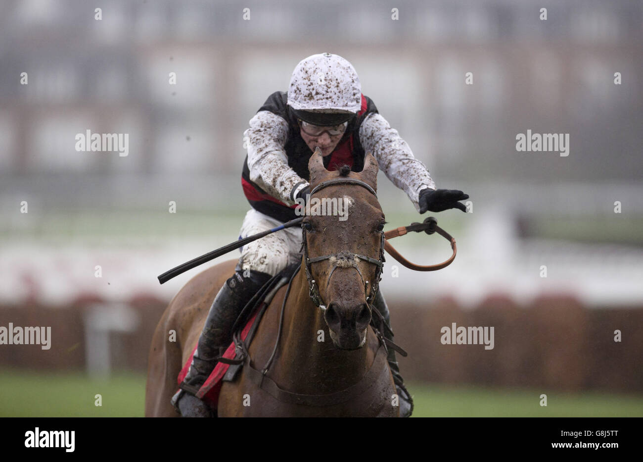 Sandown Park Races - 32Red Day Stock Photo - Alamy