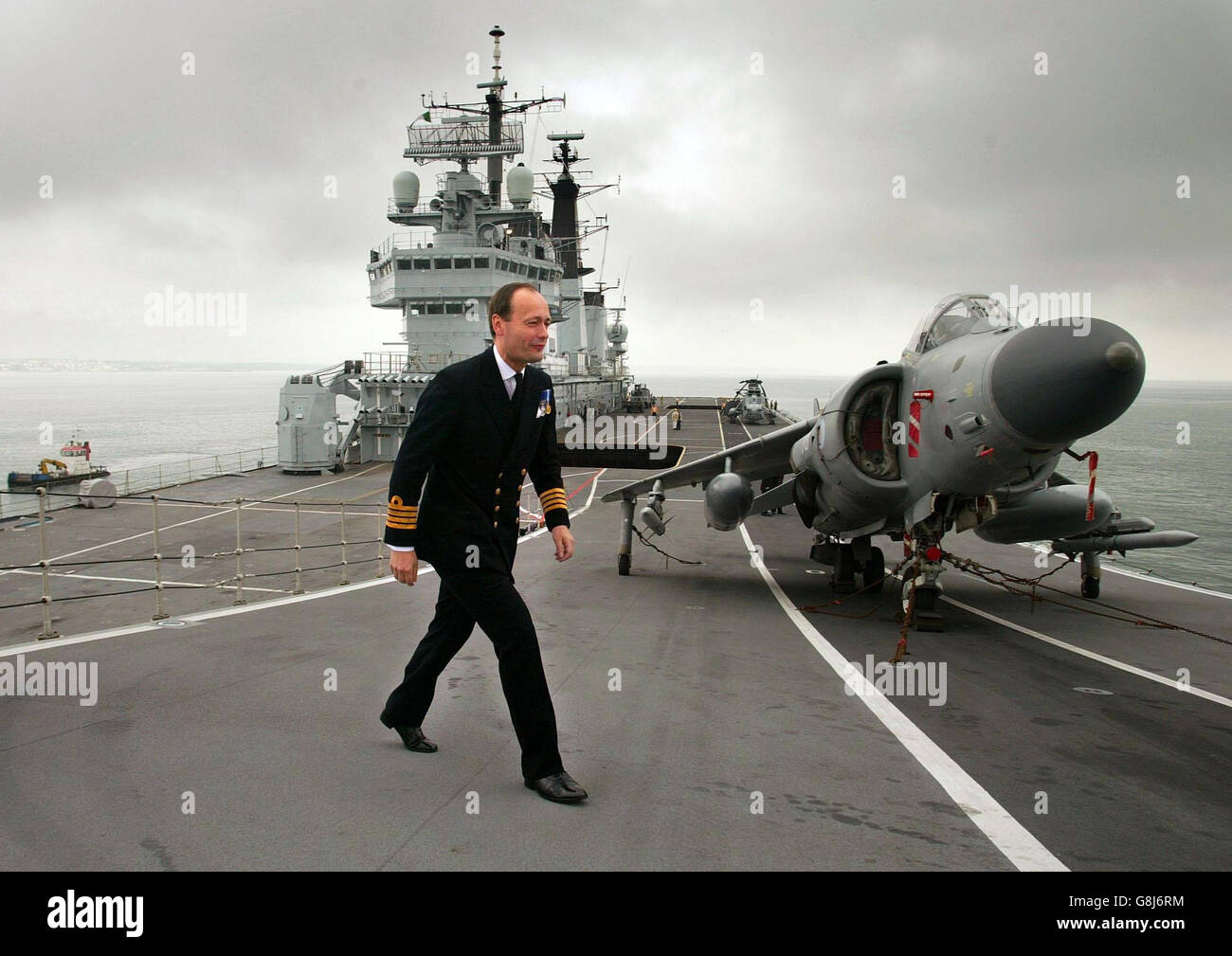 Captain Neil Morisetti, commander of the former flagship of the Royal ...