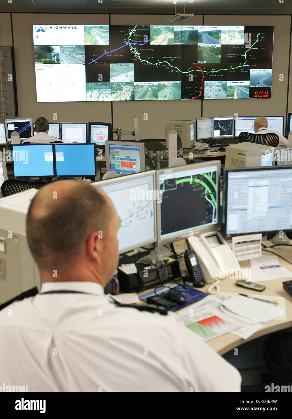 Special Highways Agency - Control Room Stock Photo - Alamy