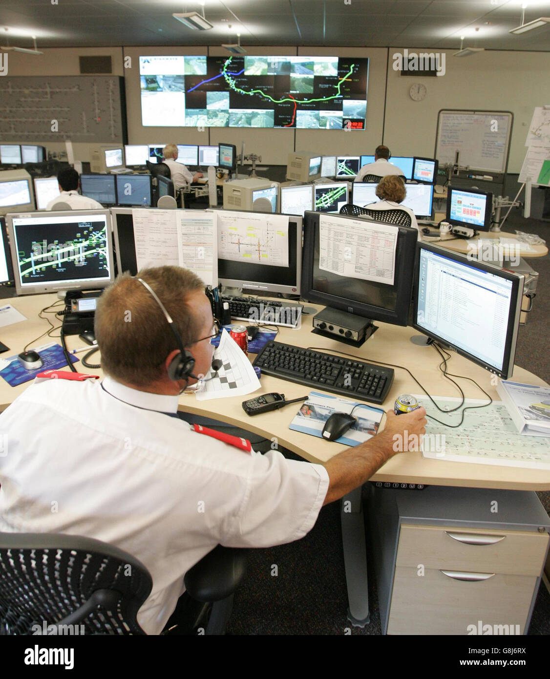 Special Highways Agency - Control Room - Godstone Stock Photo - Alamy
