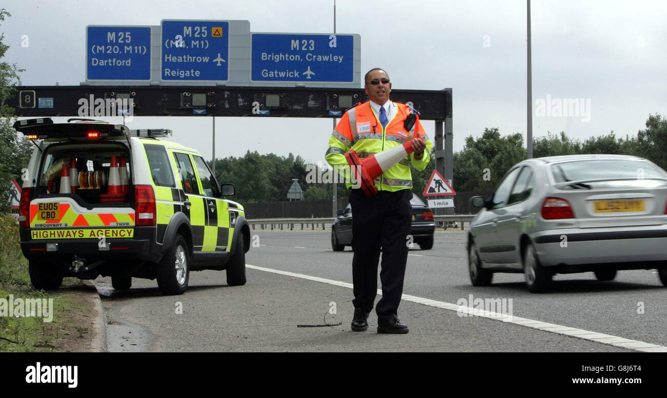 Norman Jacobs, one of the new Highways Agency Traffic Officers, on the ...