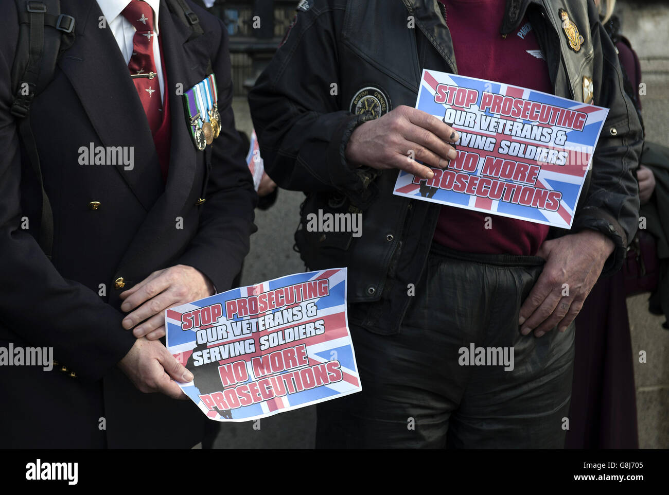 Soldier prosecutions protest Stock Photo - Alamy