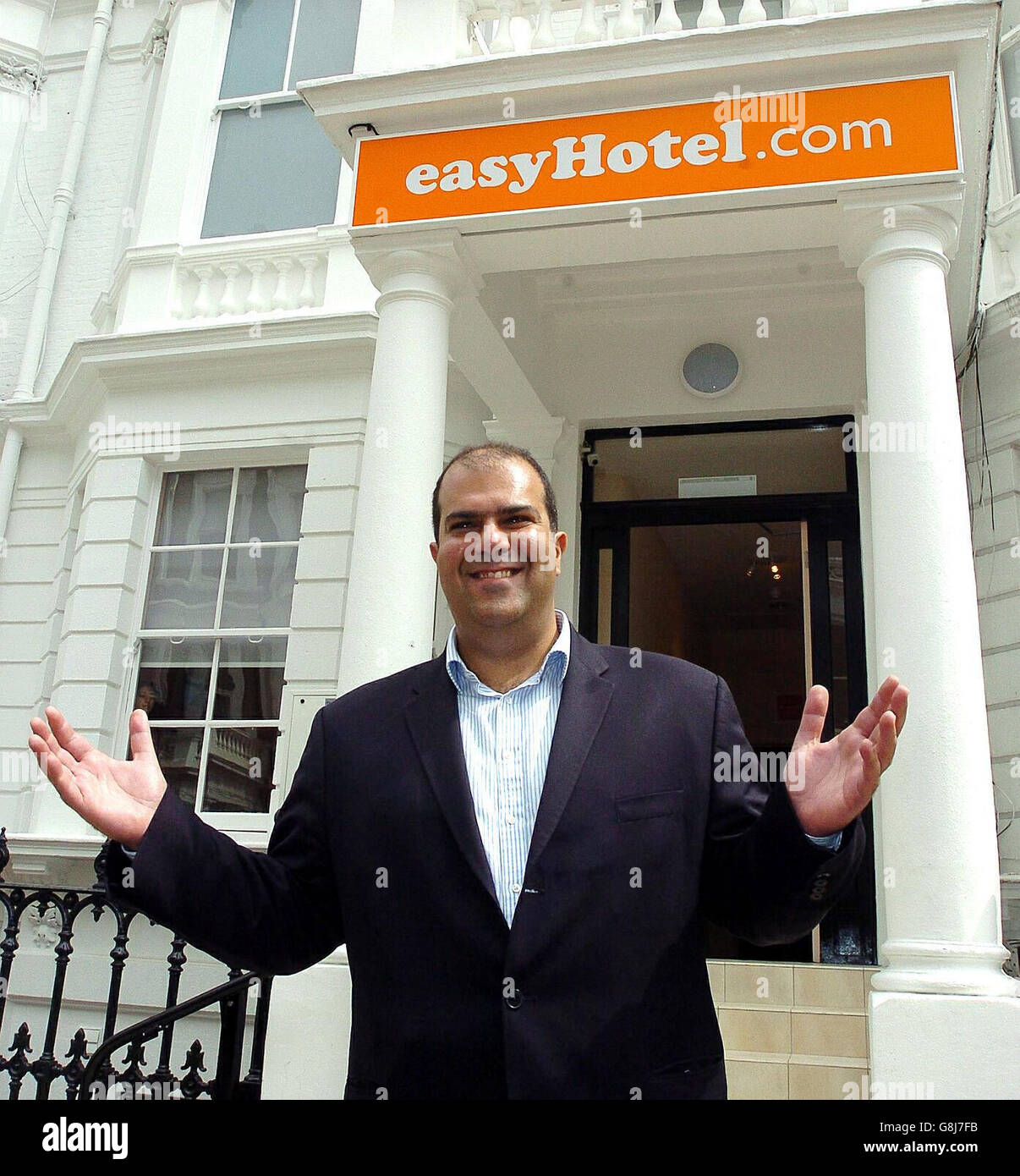 EasyJet founder Stelios Haji-Ioannou outside his first no-frills ...