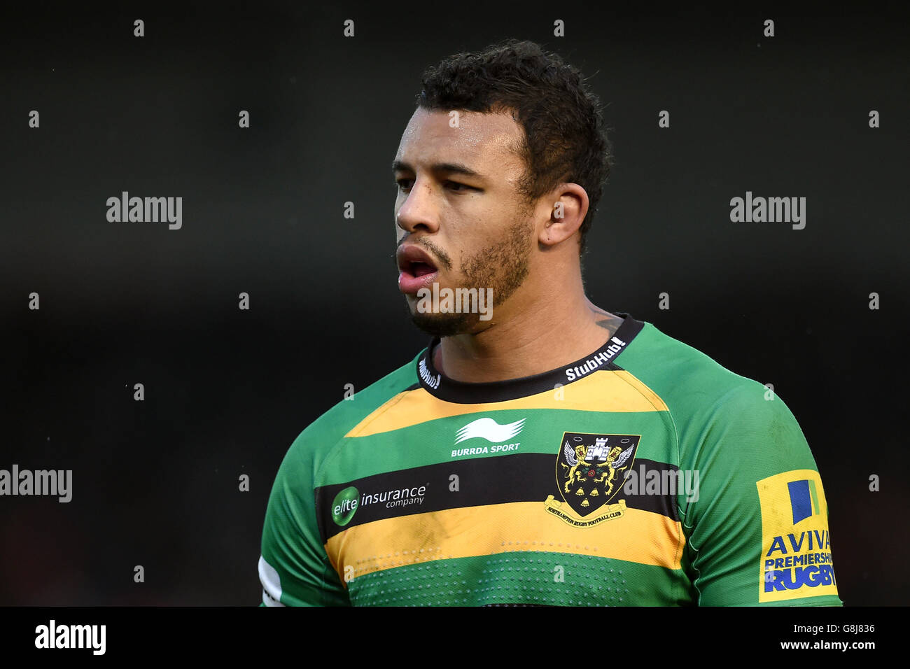 Courtney lawes northampton saints hi-res stock photography and images ...