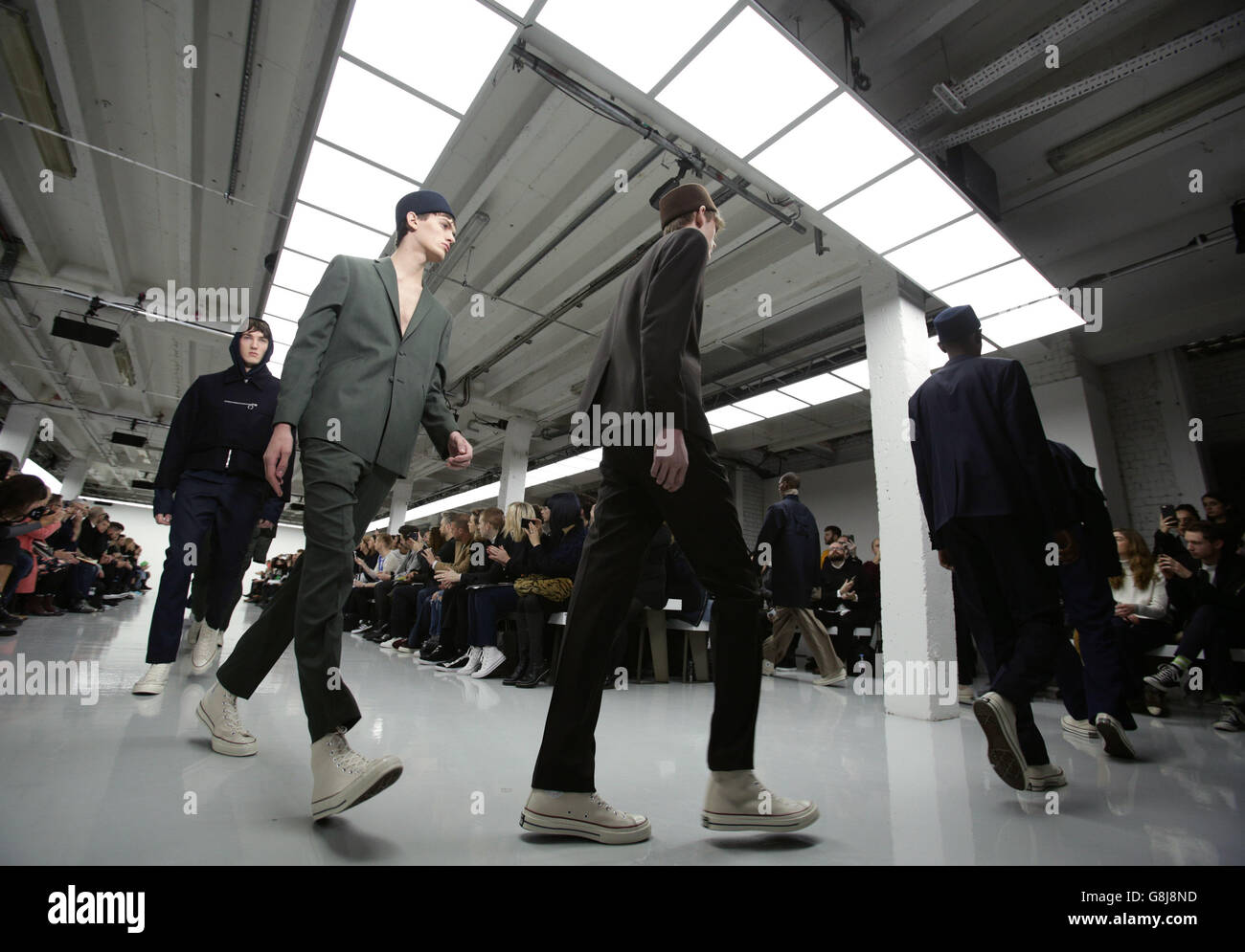 Models on the catwalk during the Agi & Sam London Collections Men ...