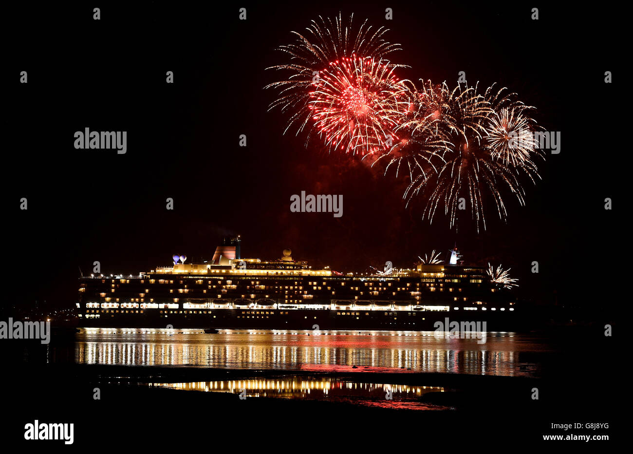 Cunard Three Queens Stock Photo - Alamy