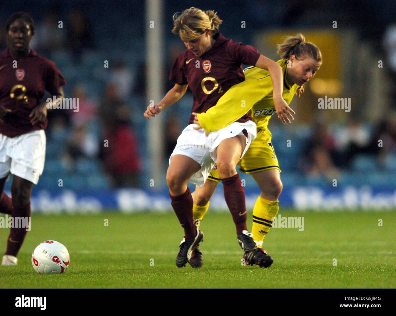 Arsenal's Leanne Champ and Charlton Athletic's Danielle Murphy Stock ...