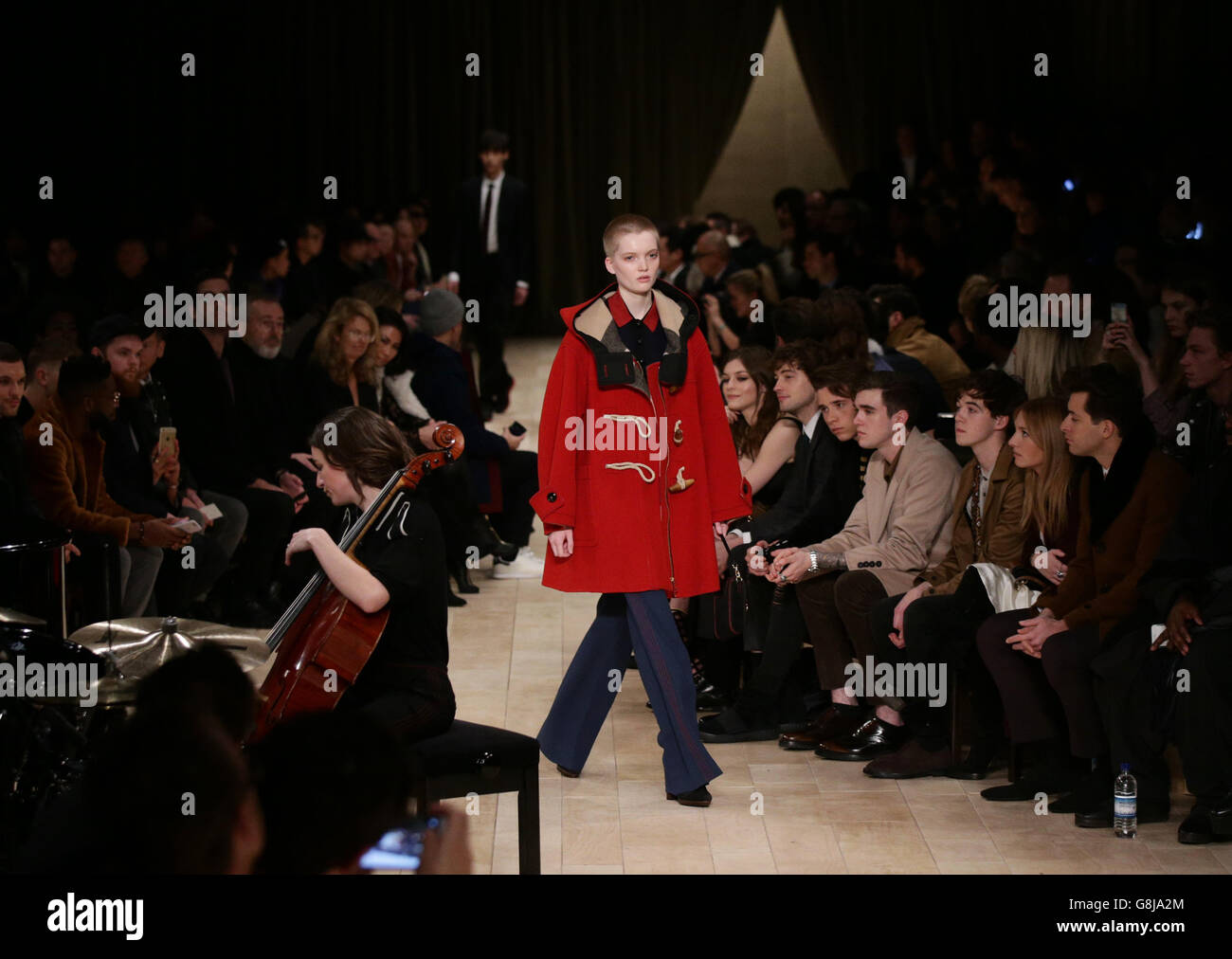 Burberry Prorsum Catwalk - London Collections Men AW2016 Stock Photo ...