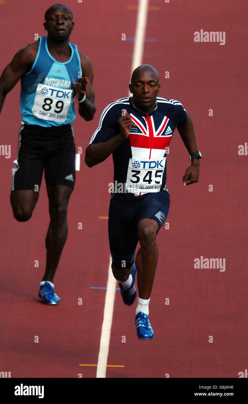 Great Britain's Marlon Devonish in action during his 100m heat Stock ...