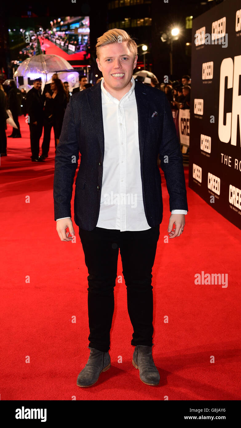 Rob Beckett attending the European premiere of Creed held at the Empire ...