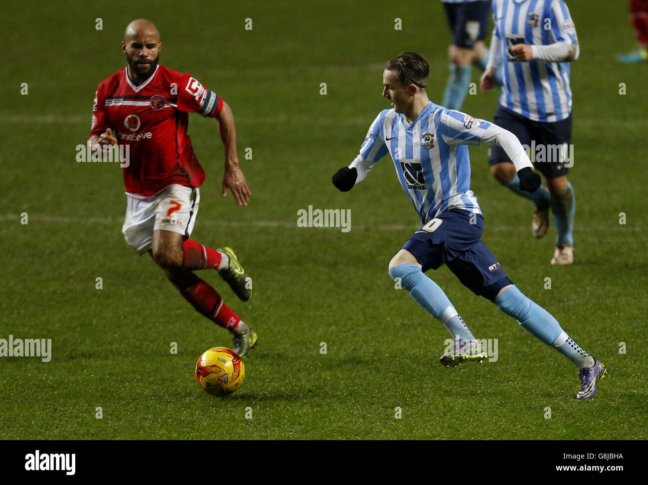 Coventry citys james maddison and walsalls adam chambers hi-res stock ...