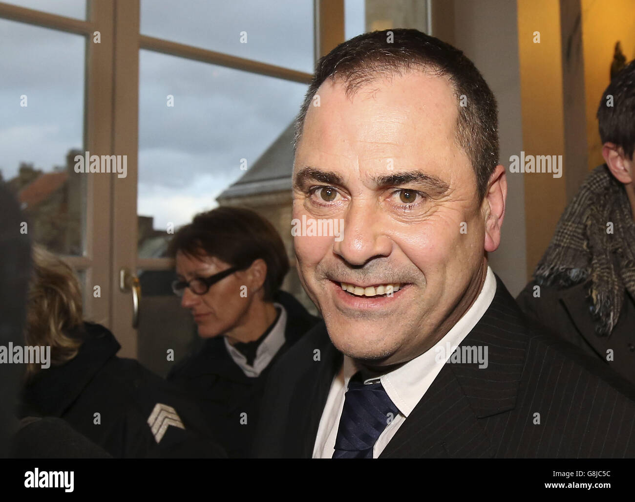 Rob Lawrie leaves the court room at the Tribunal de Grande Instance in ...