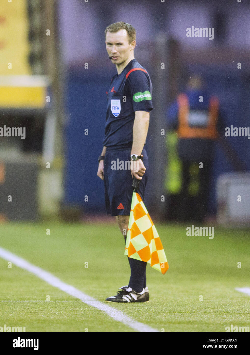 Assistant Referee Frank Connor during the Ladbrokes Scottish ...