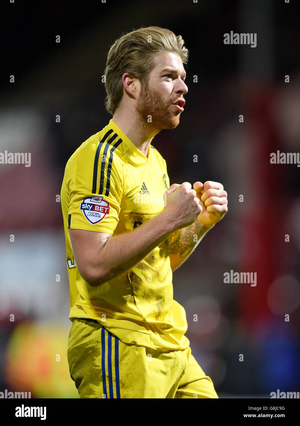 Middlesbrough's Adam Clayton celebrates after the game Stock Photo - Alamy