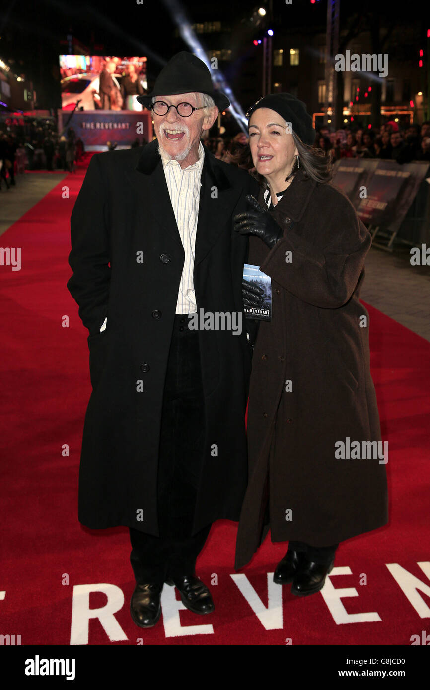 Sir john hurt wife anwen rees myers attending the revenant premiere hi ...
