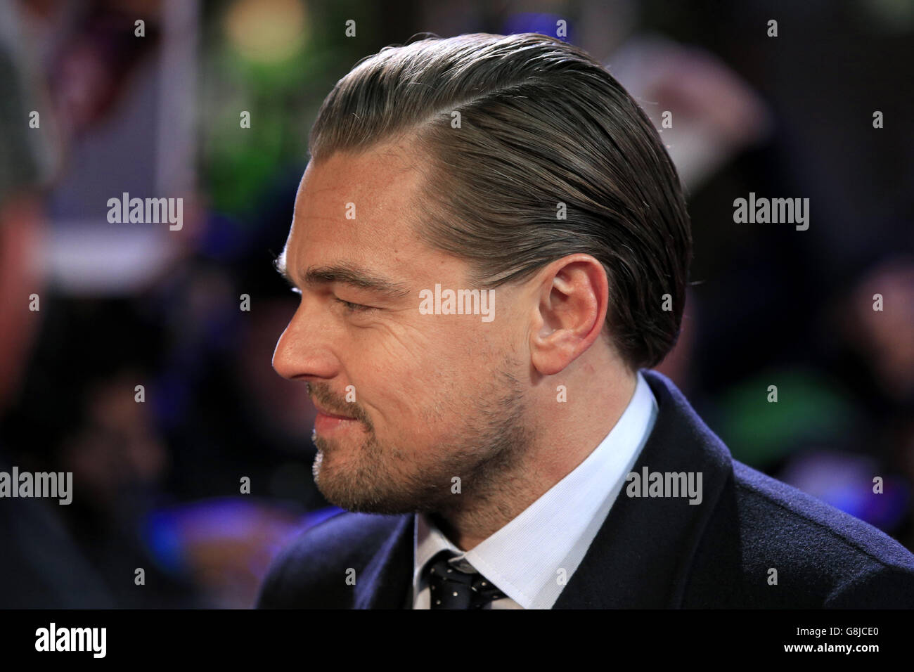 Leonardo DiCaprio attending The Revenant premiere, held at Empire ...