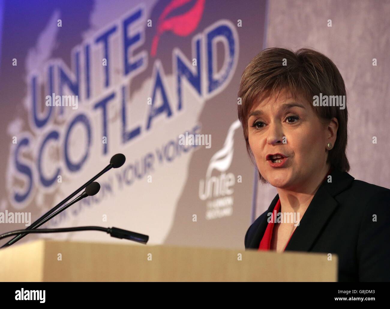 Unite Scotland policy conference Stock Photo - Alamy