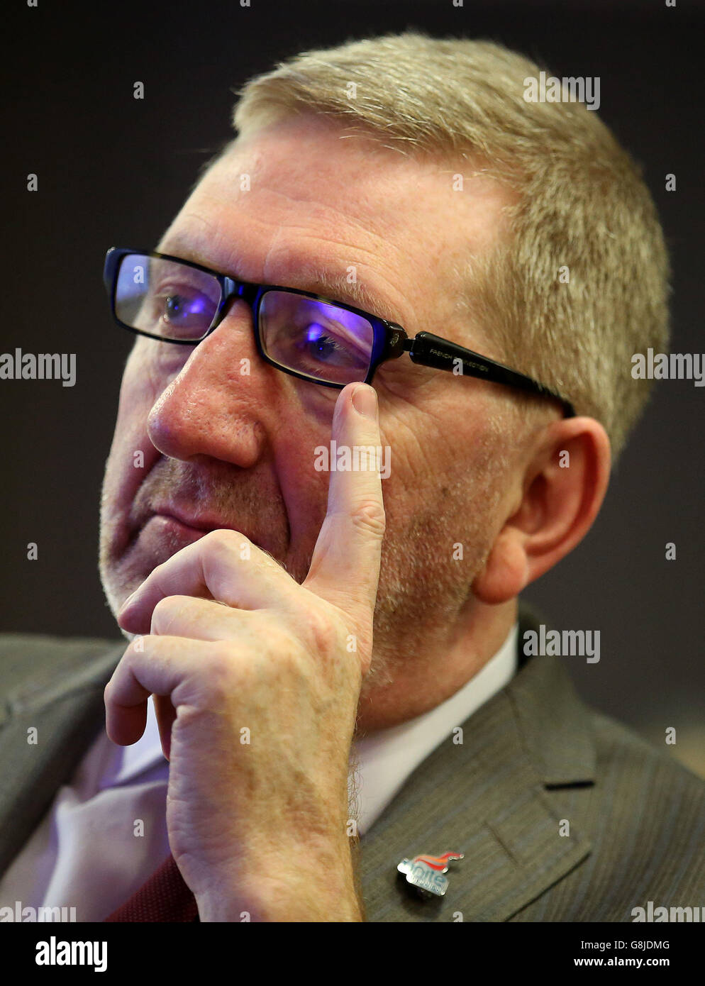 Unite General Secretary Len McCluskey at the Unite Scotland Policy ...