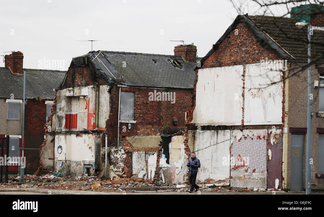 Run down housing in Middlesbrough Stock Photo - Alamy
