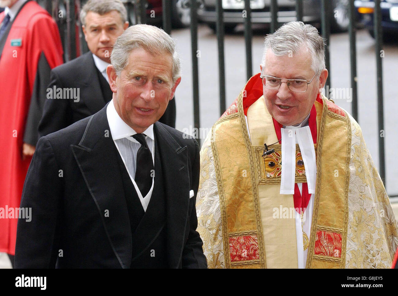 The Prince of Wales with the Dean of Westminster Abbey, the Very Rev Dr ...