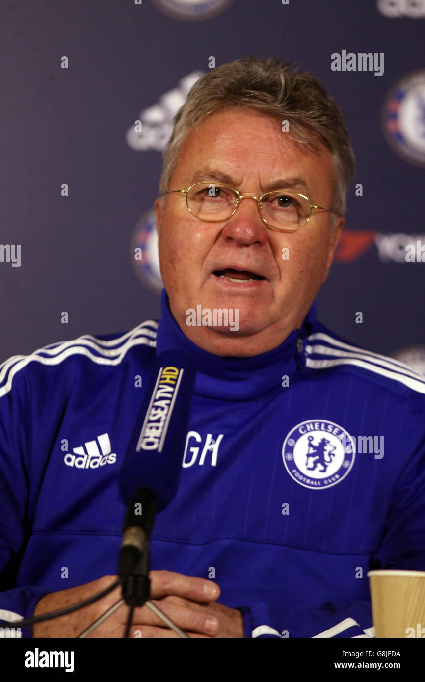 Chelsea Press Conference - Cobham Training Ground Stock Photo - Alamy