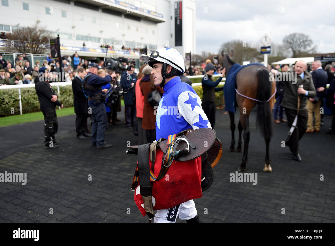 Jockey Ruby Walsh after riding Open Eagle to third place in the William ...