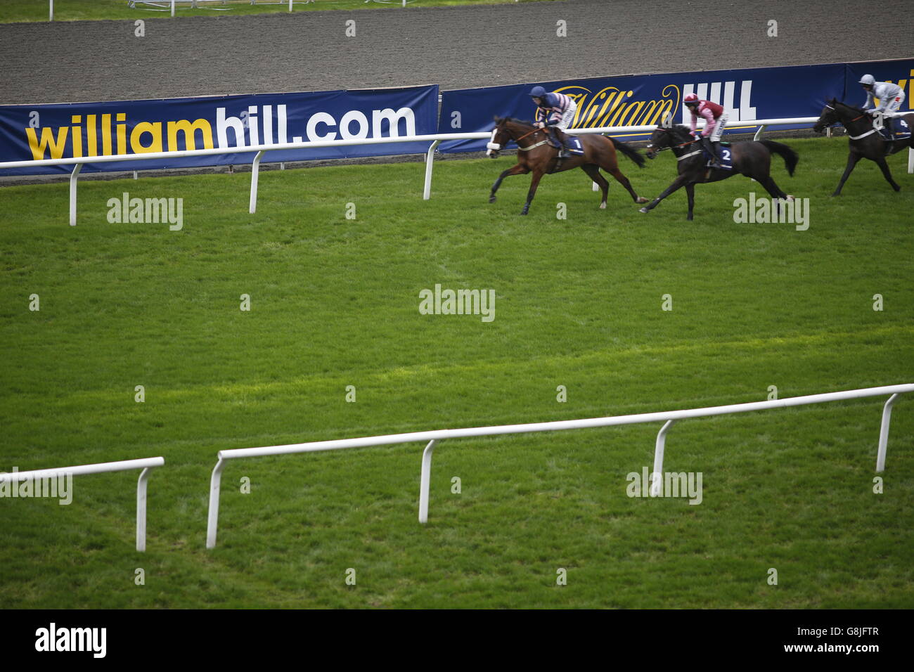 Jockey Joshua Moore riding Ar Mad at the lead, followed by Gavin ...
