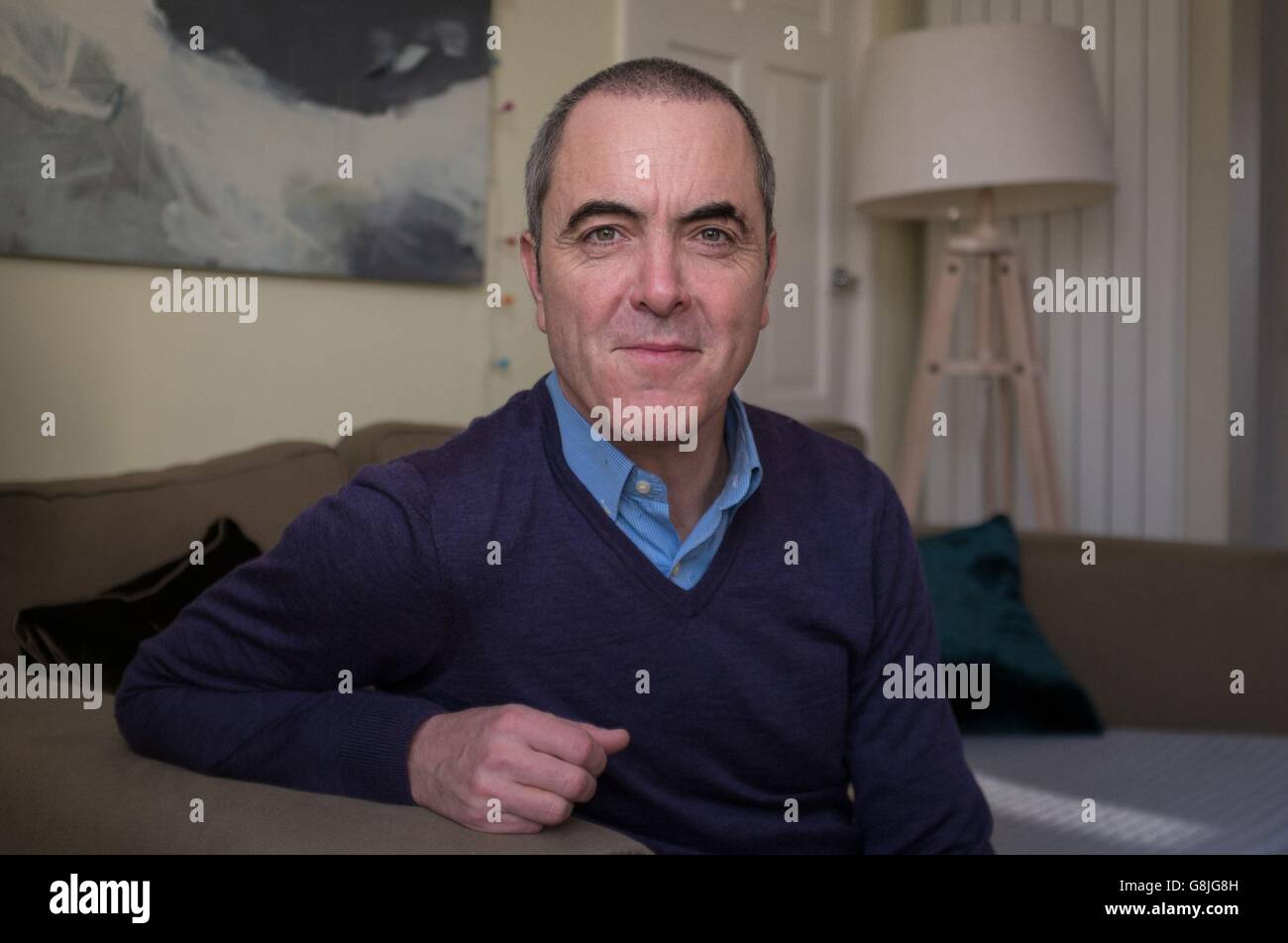 Actor James Nesbitt at home in south London before it was announced ...