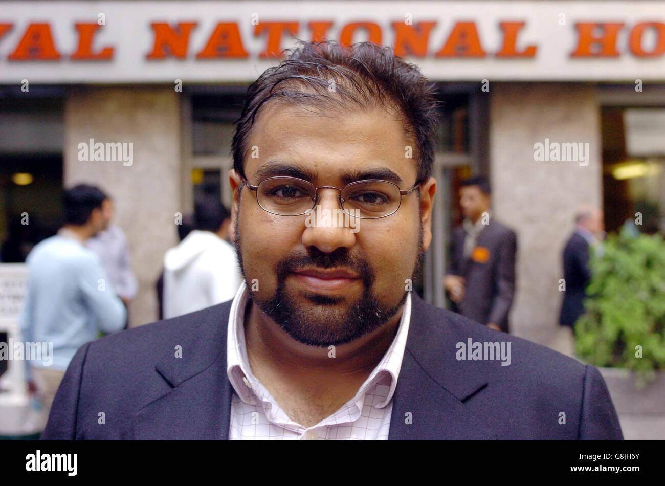 Dr imran waheed stands outside the royal national hotel hi-res stock ...